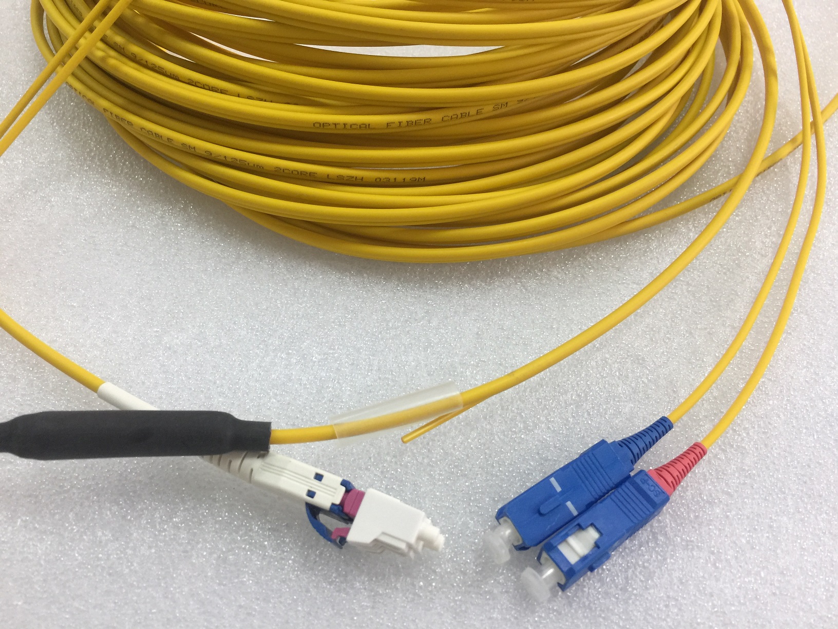 Fiber Optic Patch Cord LC/UPC-SC/UPC Duplex Traceable Jumper Cables Singlemode