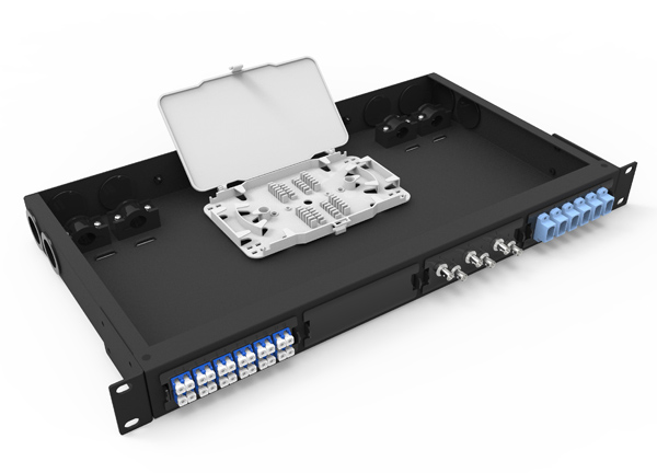 Hot Sales 1U Rack Mount MTP MPO Fiber Optic Patch Panel LC Duplex ...