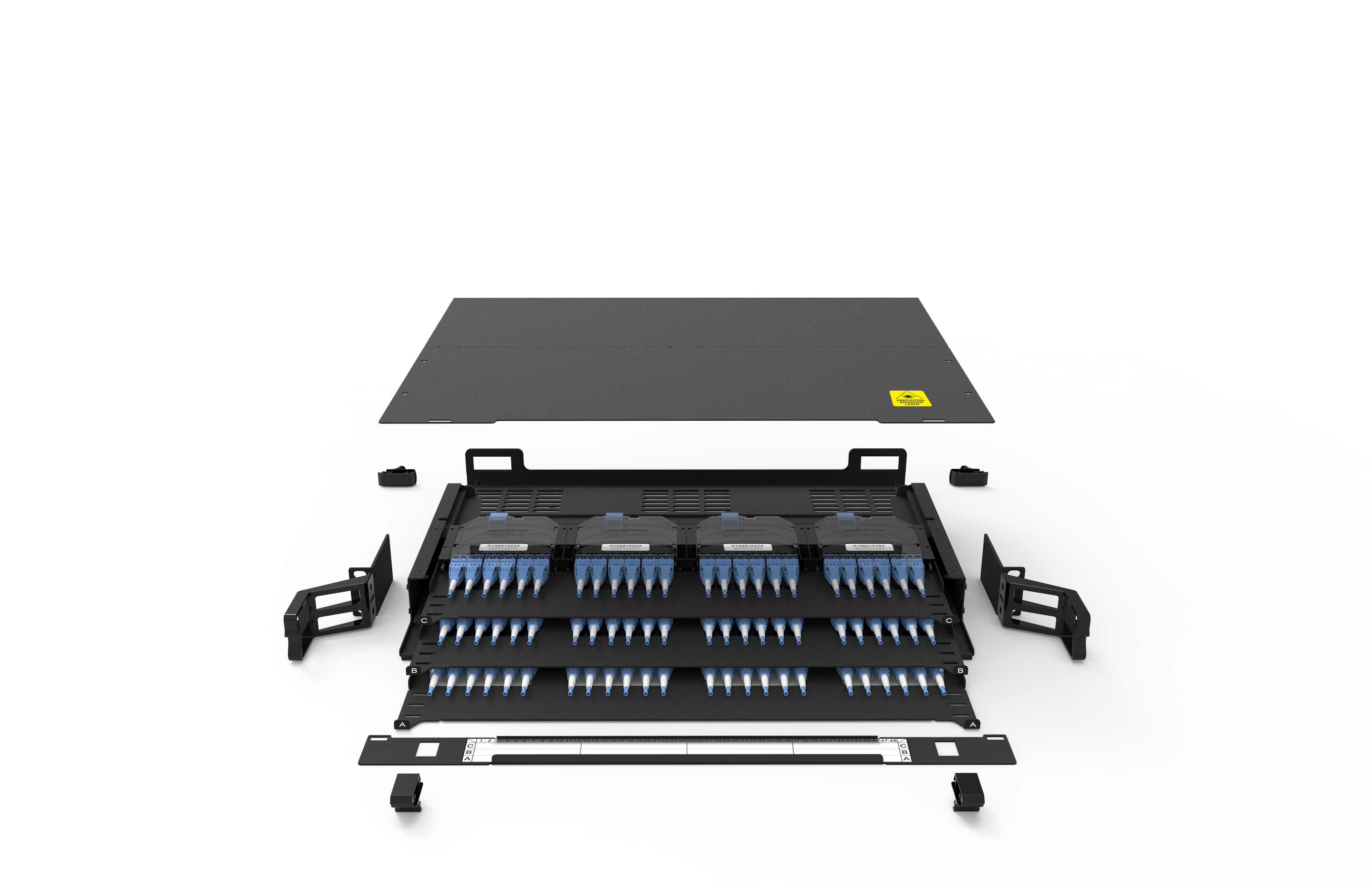 High Density MPO & MTP Fiber Optic Patch Panel 1U 144 cores Terminal Box
